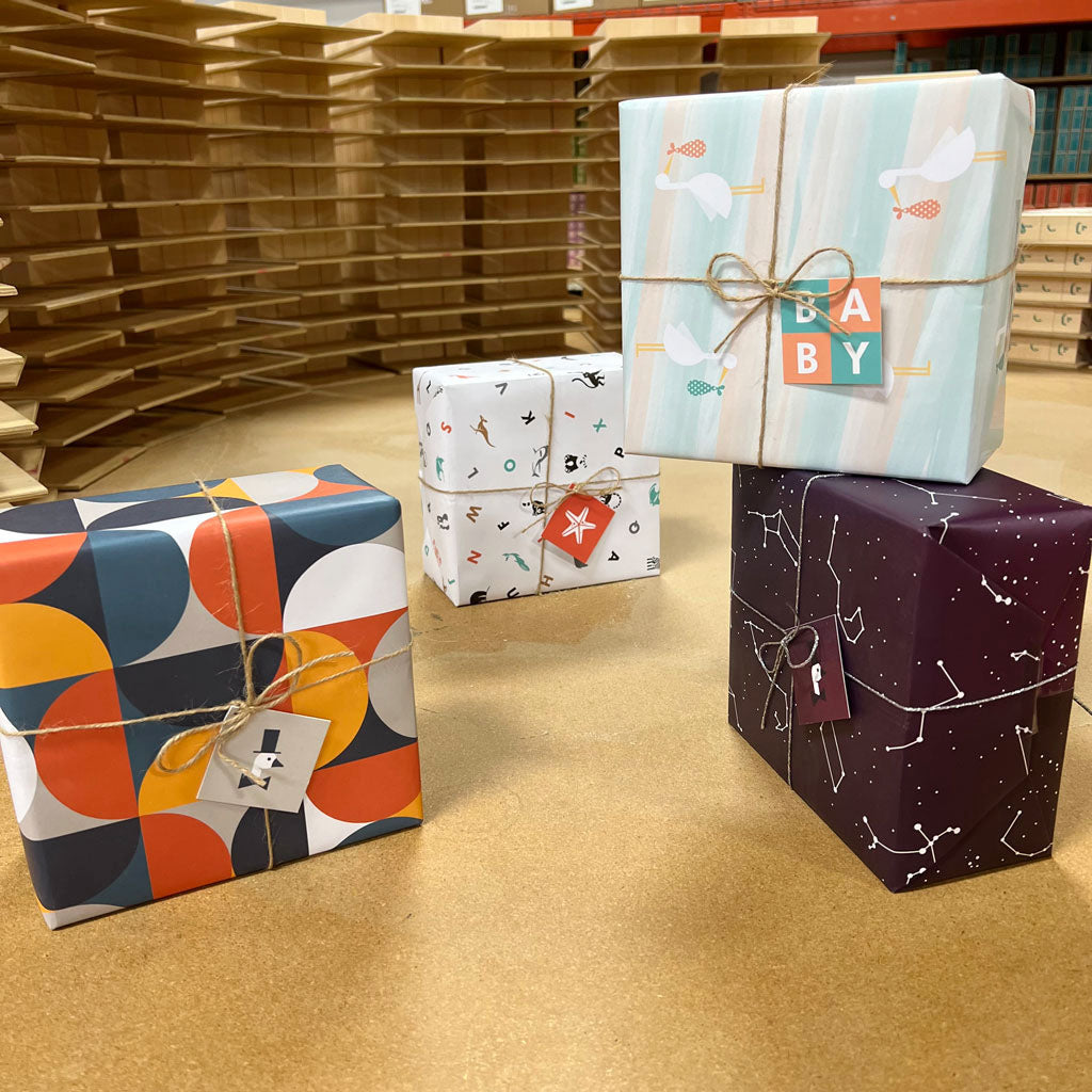 Four New Custom Gift Wrap Options from Uncle Goose