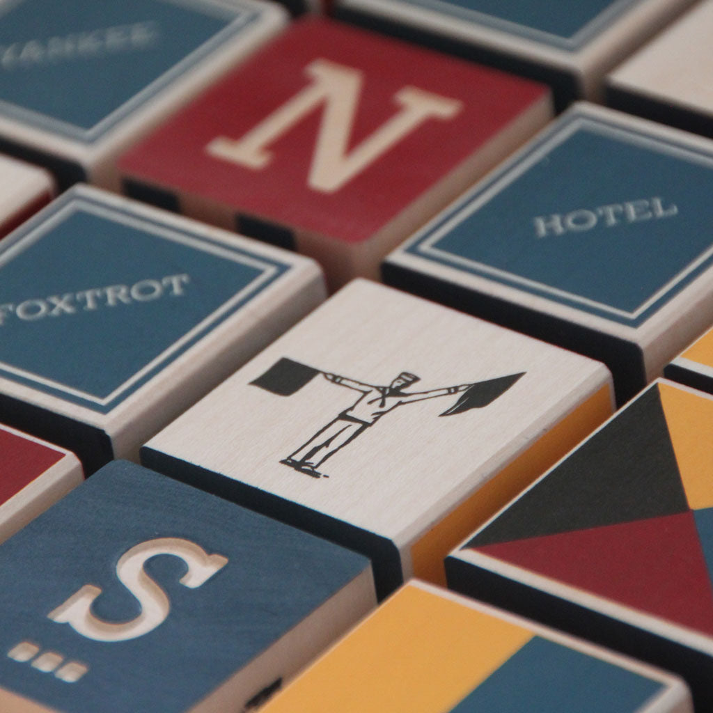 Learn the NATO Phonetic Alphabet with Nautical Blocks – Uncle Goose