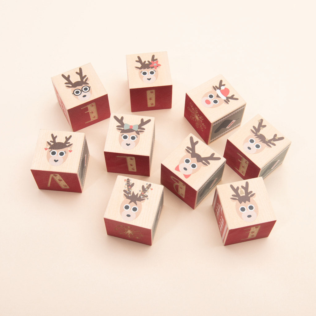 Reindeer BELIEVE Blocks by Uncle Goose | Christmas Wordplay Fun!
